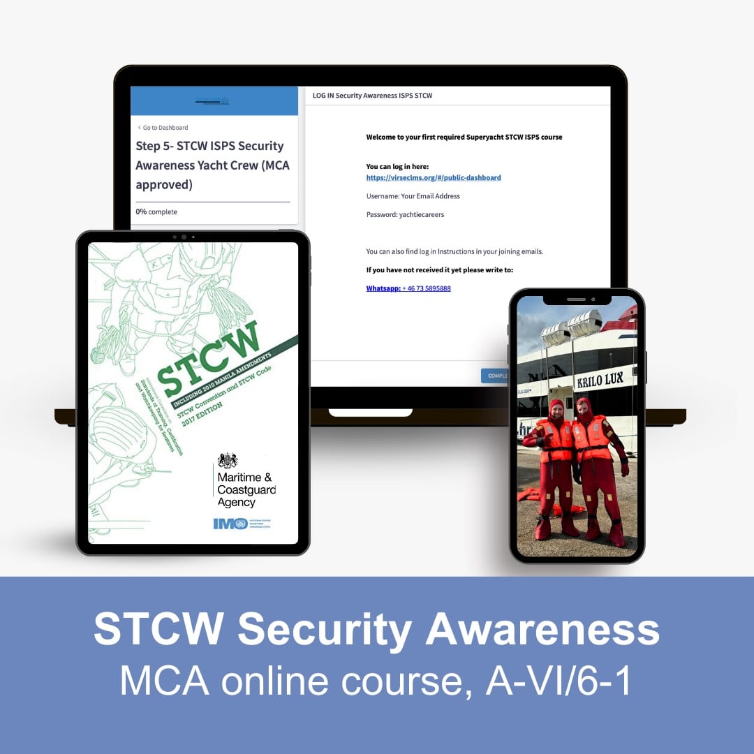 STCW Security Awareness For Yacht Crew 2024 - Superyacht Crew Jobs And ...